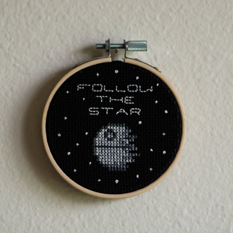 Death Star Cross Stitch - Etsy