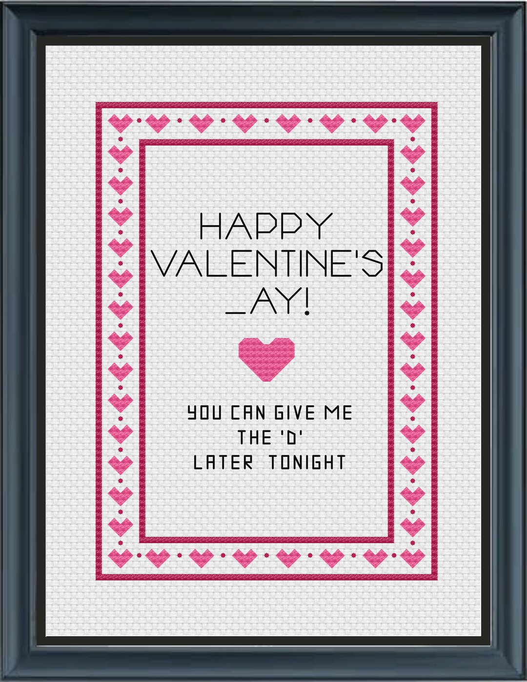 Happy Valentine's _AY - Cross Stitch Pattern *PDF Digital Download* - Etsy