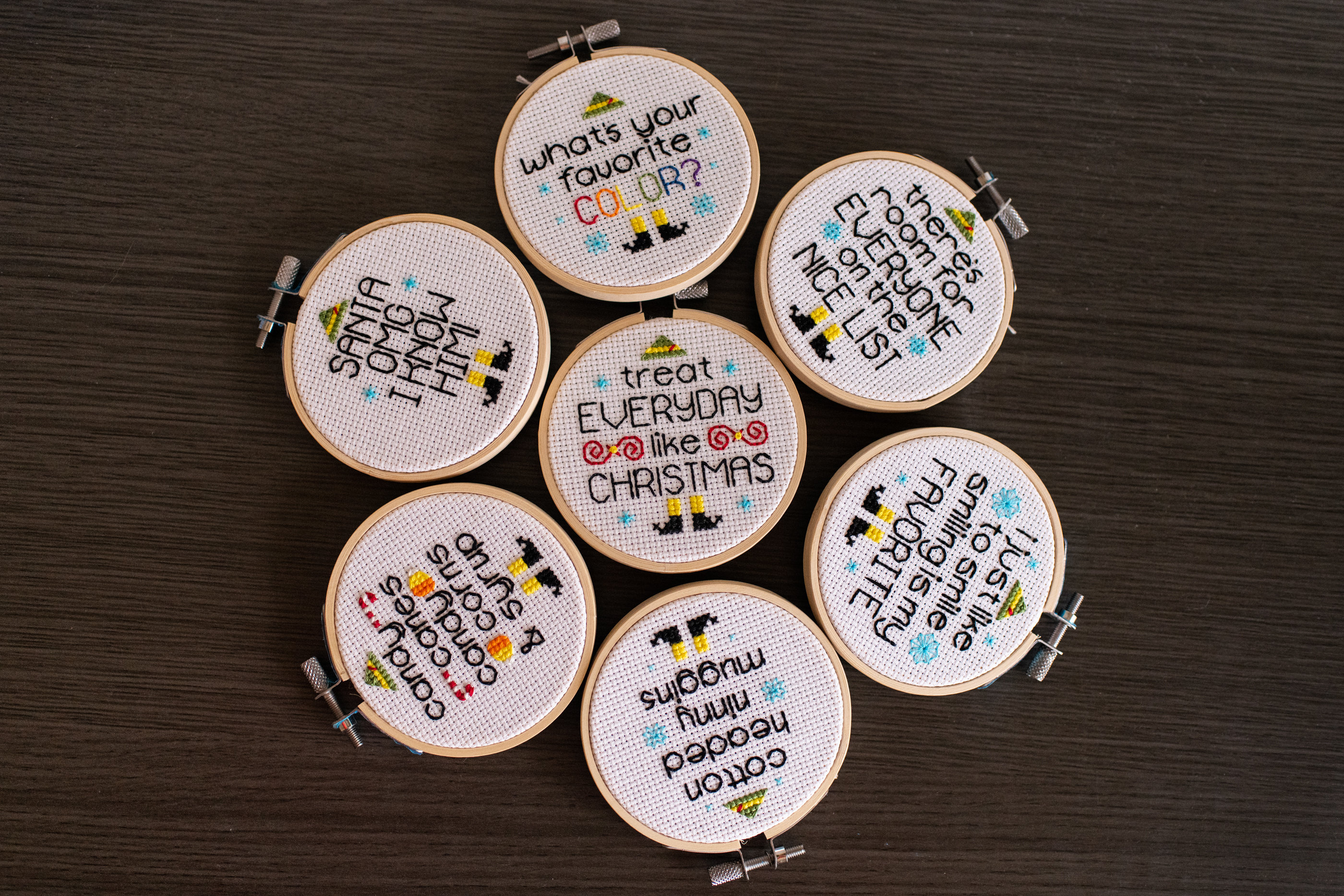 The Ultimate Complete Elf Pattern Set - 12 Cross Stitch Ornament ...