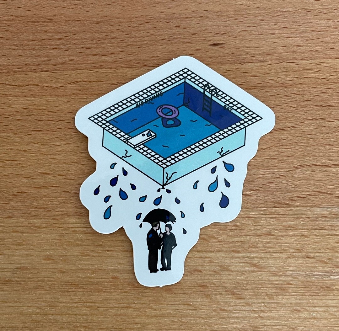 Leaky Roof Pool Sticker - Etsy