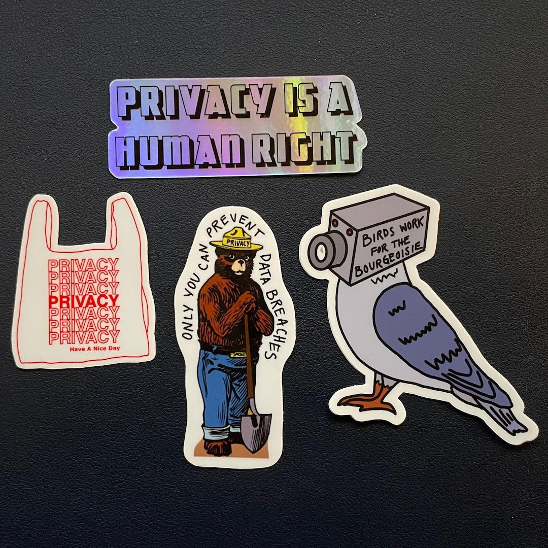 Privacy Sticker Pack - Etsy