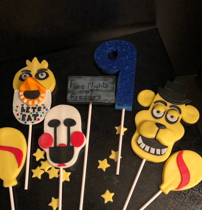 Inspired by Five Nights at Freddy's Cake Toppers Five - Etsy