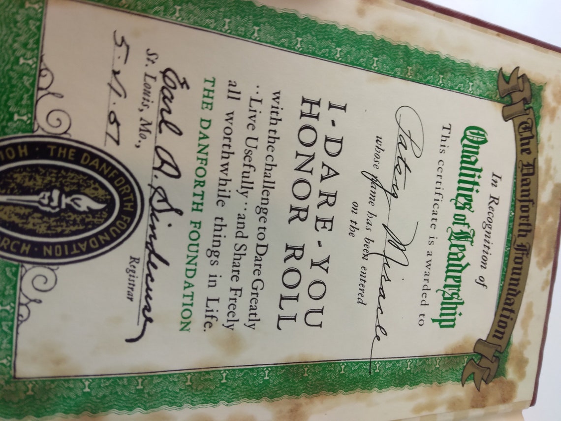 1950 I Dare You Book by William H Danforth founder of Ralston Purina ...