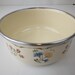 Kobe Enamelware Metal Bowl With Silver Rim and Floral Design - 5.75" - Etsy
