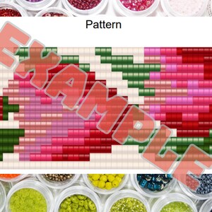 Beaded Snake Pattern Fringe Long Earrings - Step-by-step Digital Tutorial Brick Stitch With ...