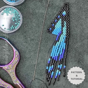 Butterfly Wing Earrings Pattern | Step-by-step TUTORIAL Brick Stitch ...