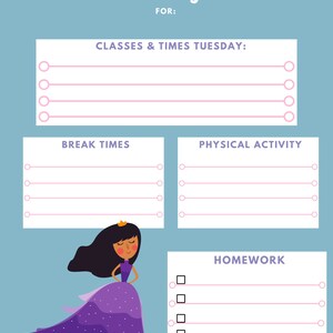 20 Daily Printable Planners, Remote Learning for Preschool Elementary ...