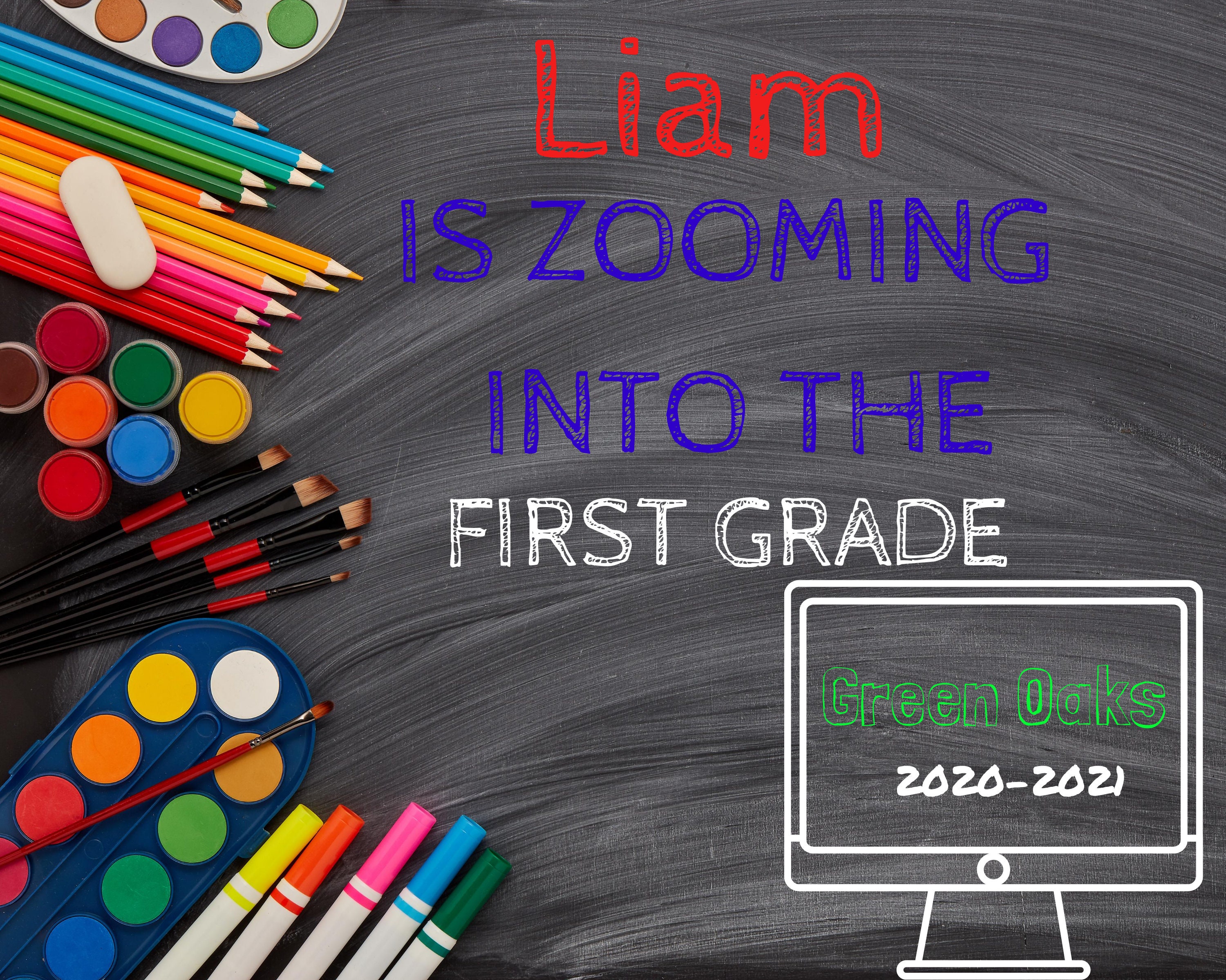 Remote Learning Sign Custom Digital File Print Form Home - Etsy