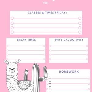 20 Daily Printable Planners, Remote Learning for Preschool Elementary ...