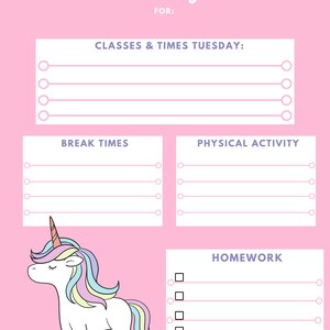 20 Daily Printable Planners, Remote Learning for Preschool Elementary ...