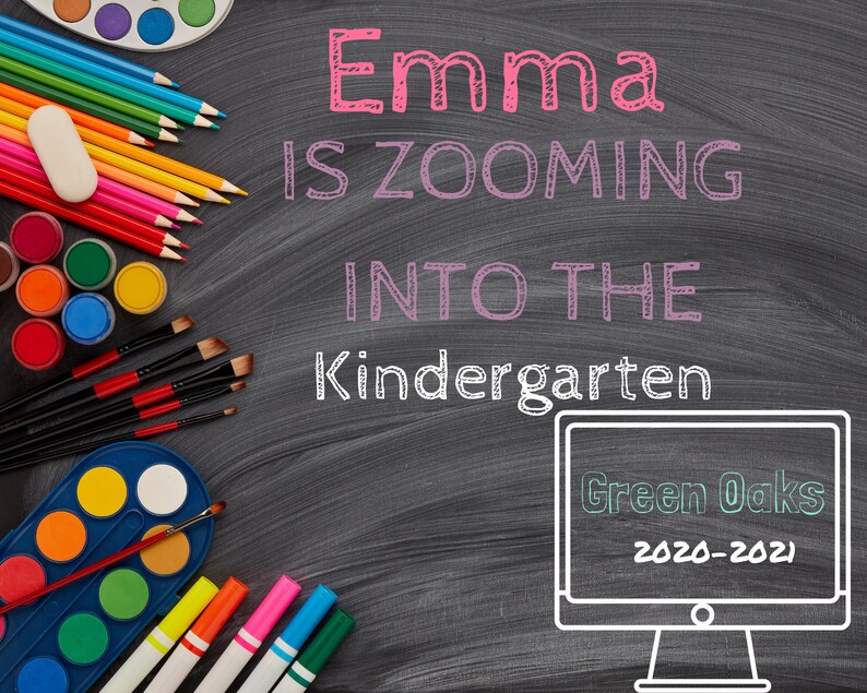 Remote Learning Sign Custom Digital File Print Form Home - Etsy