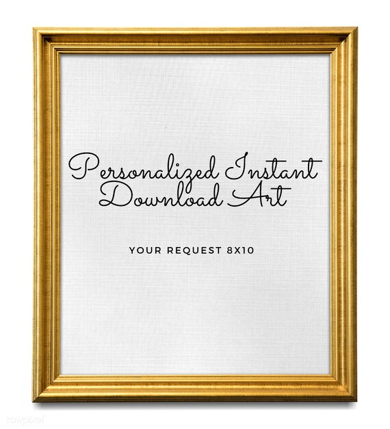 Custom Typography Instant Download Art Printable Your Text | Etsy