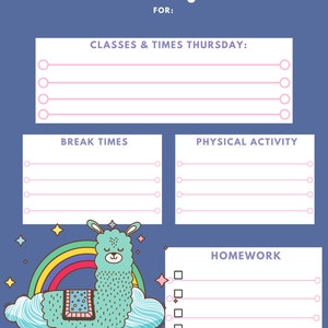 20 Daily Printable Planners, Remote Learning for Preschool Elementary ...
