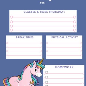 20 Daily Printable Planners, Remote Learning for Preschool Elementary ...