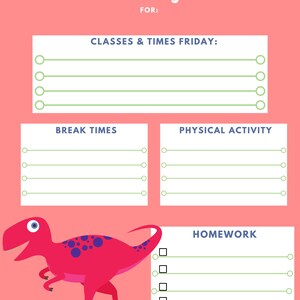 Remote Learning Printable Planner for Preschool Elementary School ...