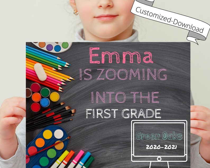 Remote Learning Sign Custom Digital File Print Form Home - Etsy