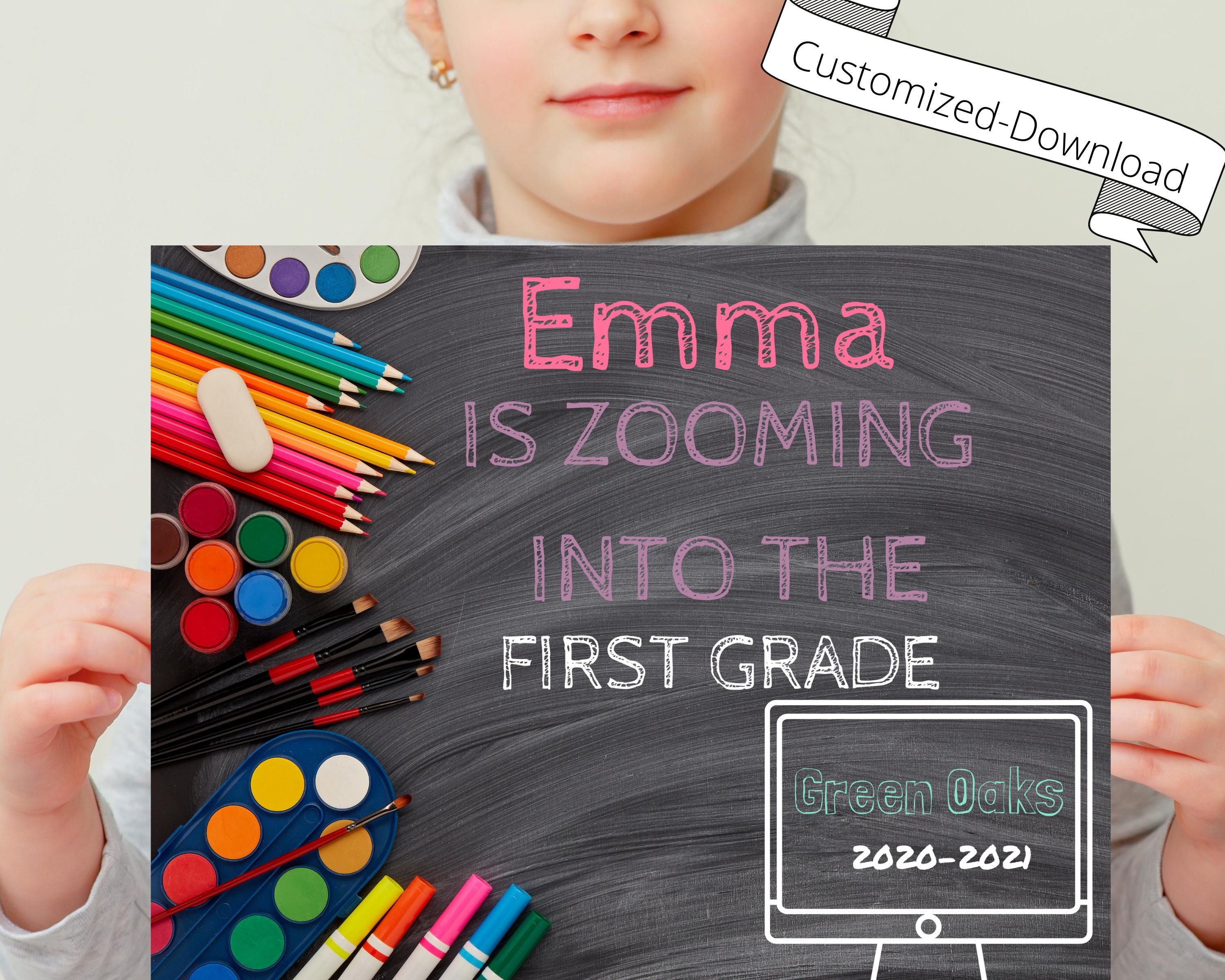 Remote Learning Sign Custom Digital File Print Form Home - Etsy