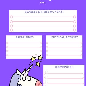 Remote Learning Printable Planner for Preschool Elementary School ...