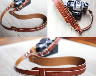 Rebel Dual Handmade Leather Camera Harness Sling N Strap RL Handcrafts ...