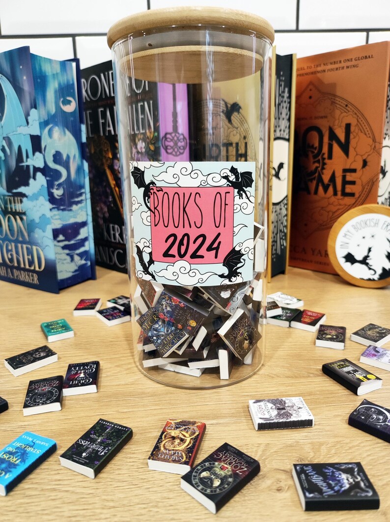 Miniature Book Glass Jar - Etsy