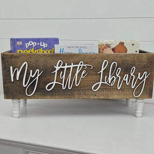 3D Personalized Book Box - Book Storage - Kids Books - Book Caddy ...