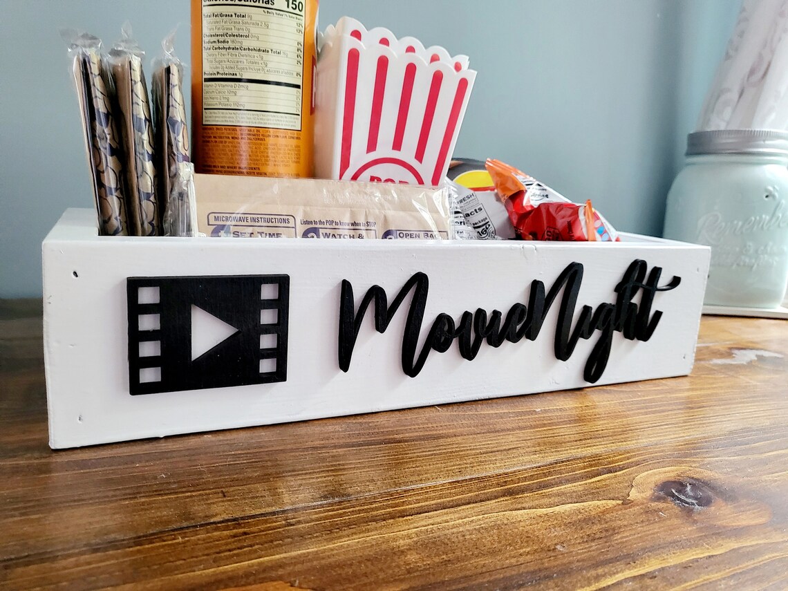 3D Movie Night Box Movie Box Candy Station Candy Bar - Etsy