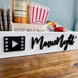 3D Movie Night Box - Movie Box - Candy Station - Candy Bar - Movies ...