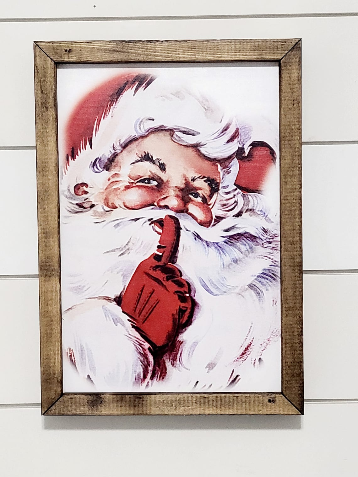 Vintage Santa Claus Wood Sign Santa Claus Mantle Decor - Etsy