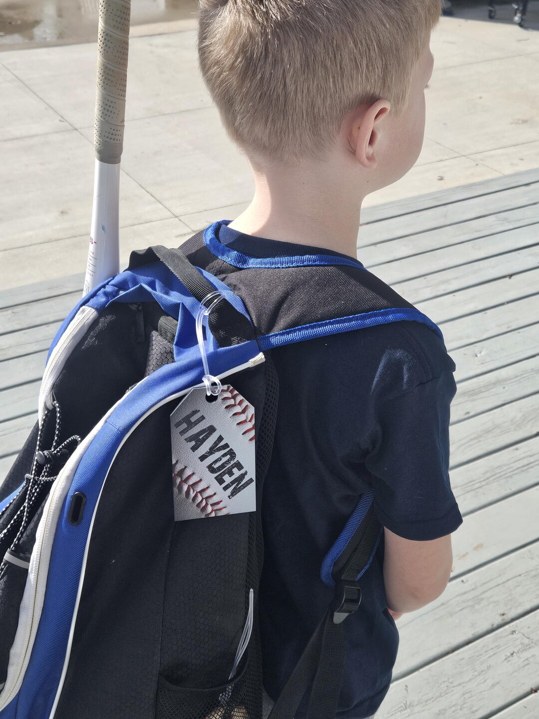 Baseball Bat Bag Name Tag | Personalized Sports Bag Tag | Custom ...