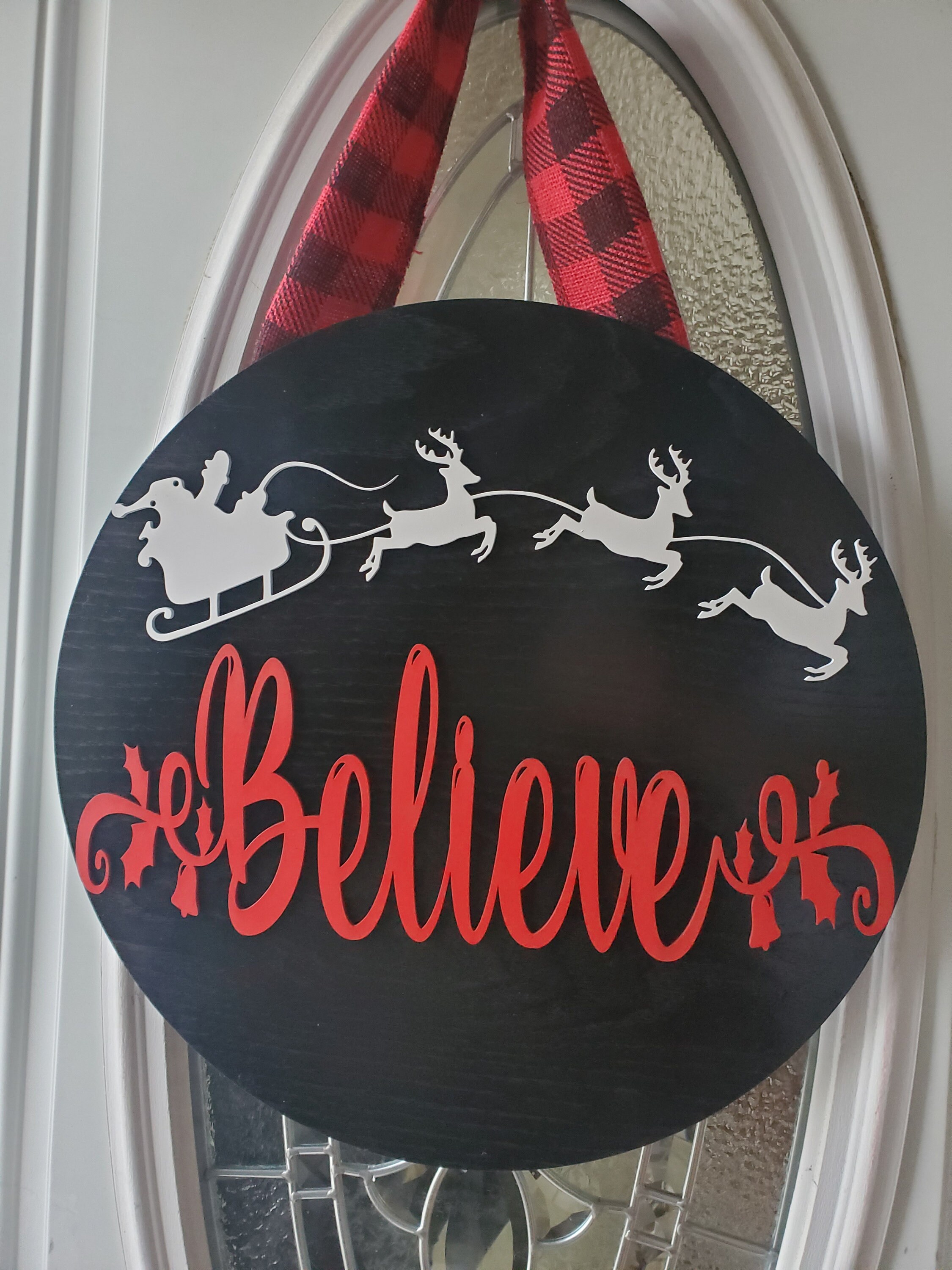 18 3D Santa Believe Door Sign Christmas Vacation Sign - Etsy