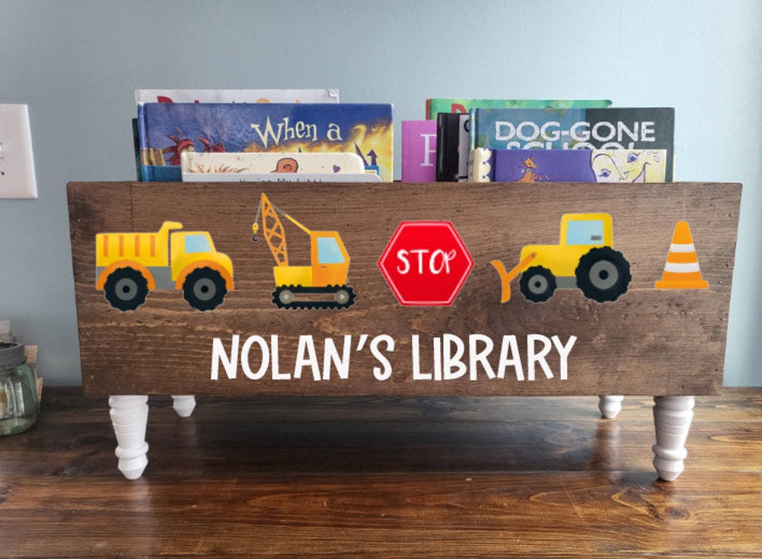 Personalized Book Box- Book Box - Book Storage - Kids Books - Book ...