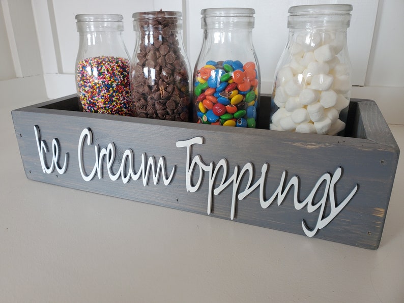 3D Ice Cream Topping Box - Ice Cream Box - Camping Station - Ice Cream ...