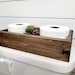 Rustic Toilet Paper Holder Farmhouse Bathroom Decor Wooden Box Bathroom ...