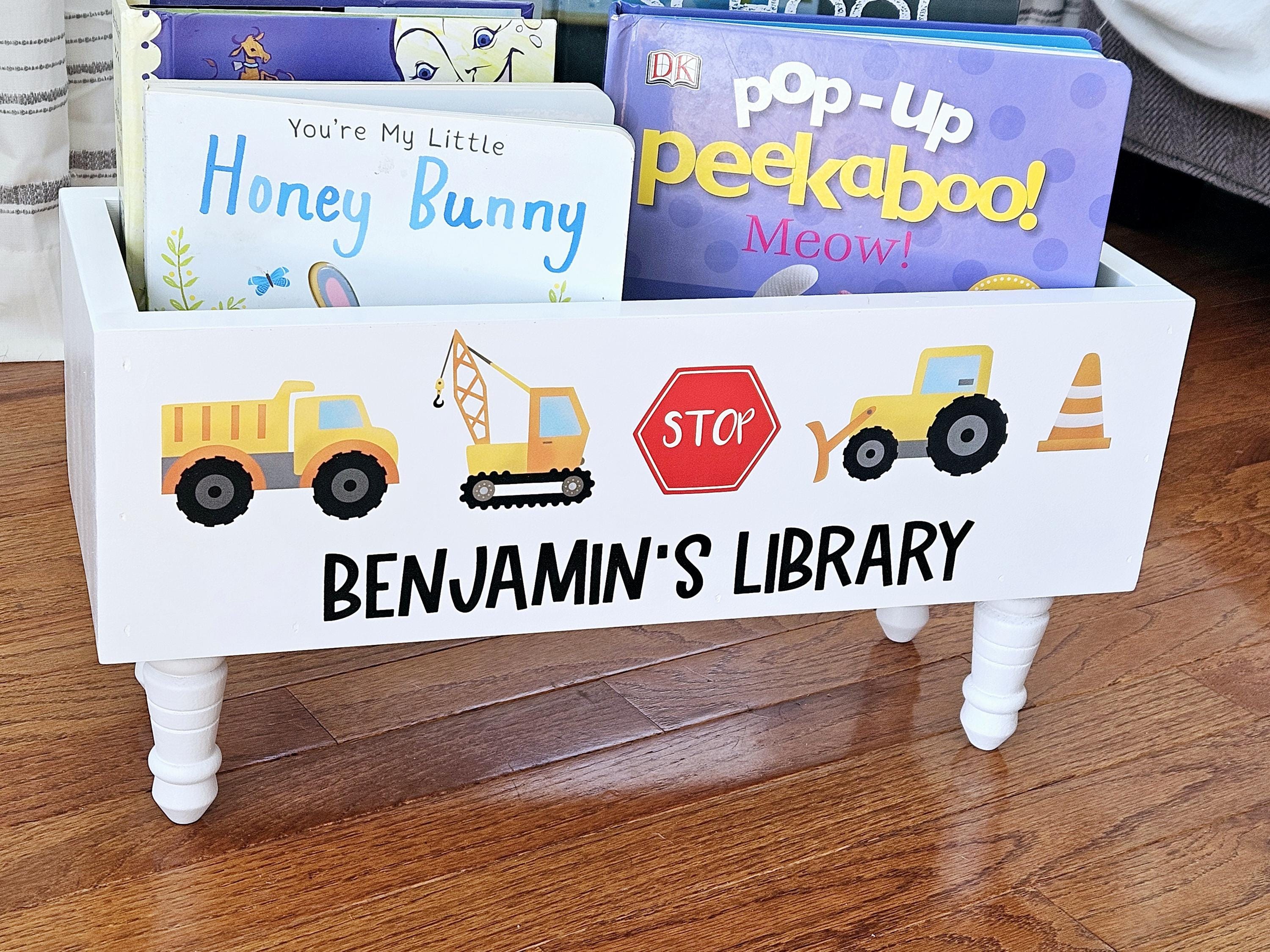 Personalized Book Box- Book Box - Book Storage - Kids Books - Book ...