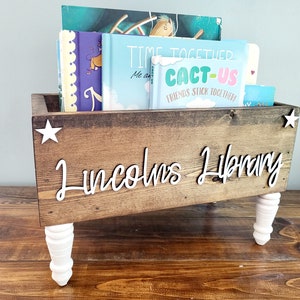 Personalized 3d Book Library Box Book Box Book Storage - Etsy
