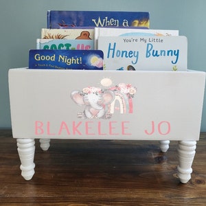 Kids Library Box, Baby Book Box, Book Storage, Nursery Storage, Baby ...