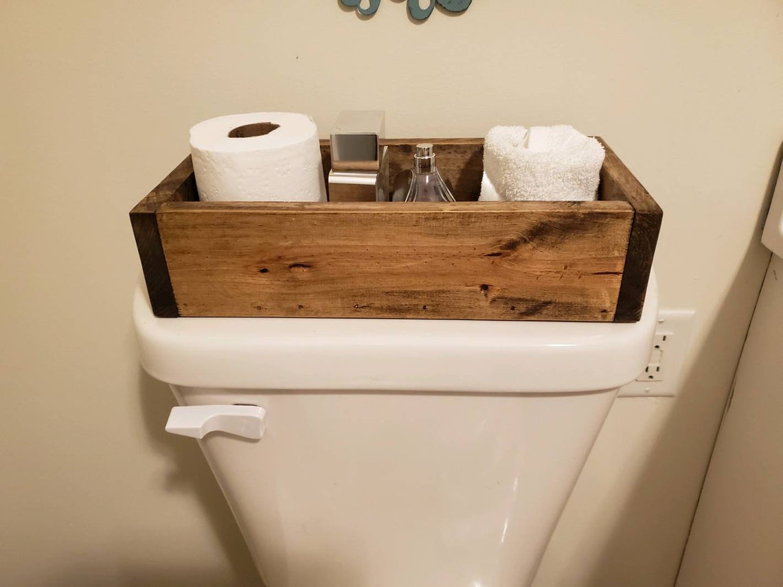 Rustic Toilet Paper Holder Farmhouse Bathroom Decor Wooden | Etsy