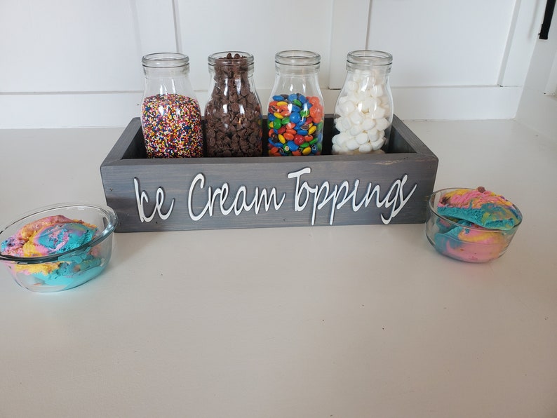3D Ice Cream Topping Box Ice Cream Box Camping Station - Etsy