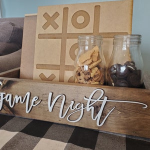 3D Game Night Box - Game Storage Box - Gift Box - Family Night - Games ...