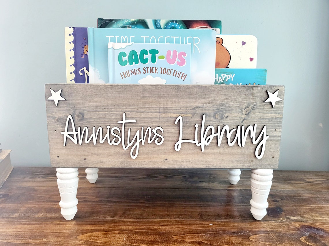 Personalized 3d Book Library Box Book Box Book Storage - Etsy