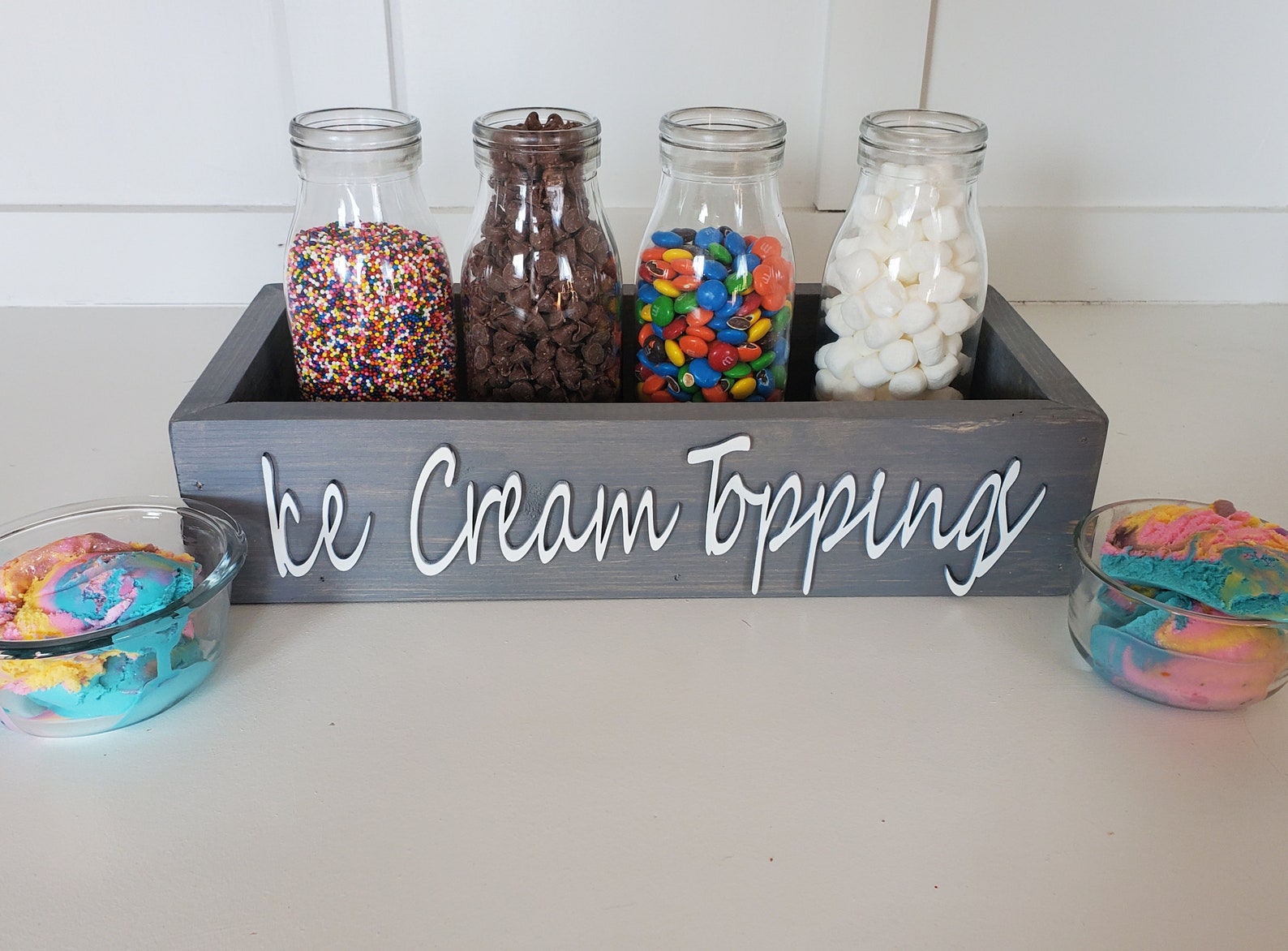 3D Ice Cream Topping Box - Ice Cream Box - Camping Station - Ice Cream ...