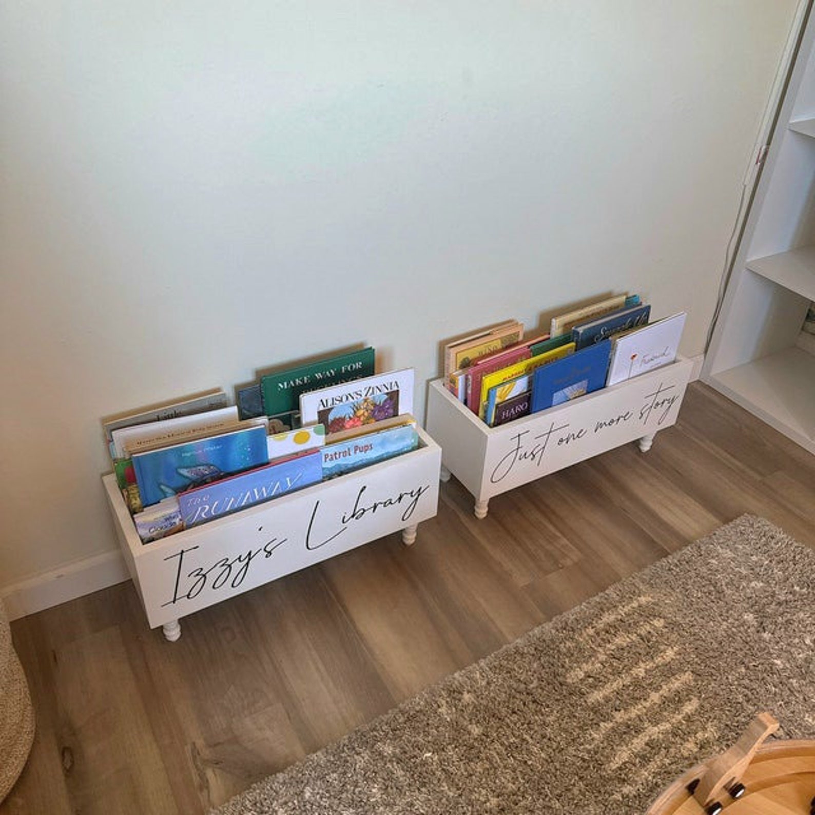 Just One More Story Book Bin Book Storage Books Toy Storage Bookcase ...