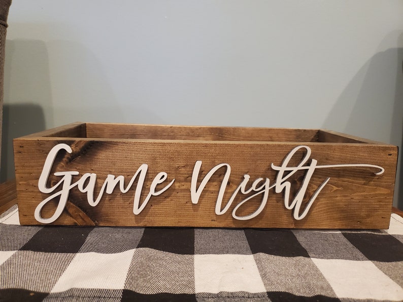 3D Game Night Box Game Storage Box Gift Box Family Night | Etsy