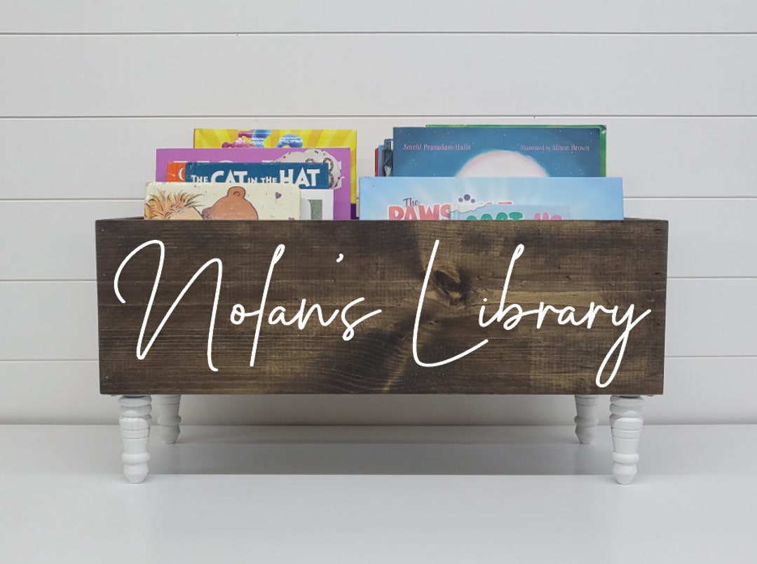 Personalized Book Box- Book Box - Book Storage - Kids Books - Book ...