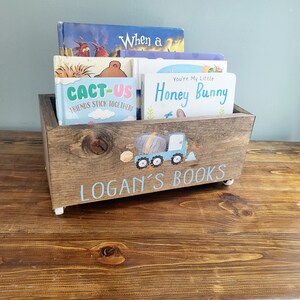 Personalized Book Bin - Book Storage - Books - Toy Storage - Bookcase ...