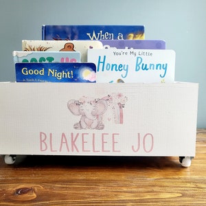 Kids Library Box, Baby Book Box, Book Storage, Nursery Storage, Baby ...