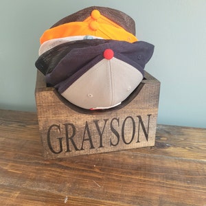 Wooden Hat Holder Wood Hat Box Baseball Hat Holder Hat - Etsy