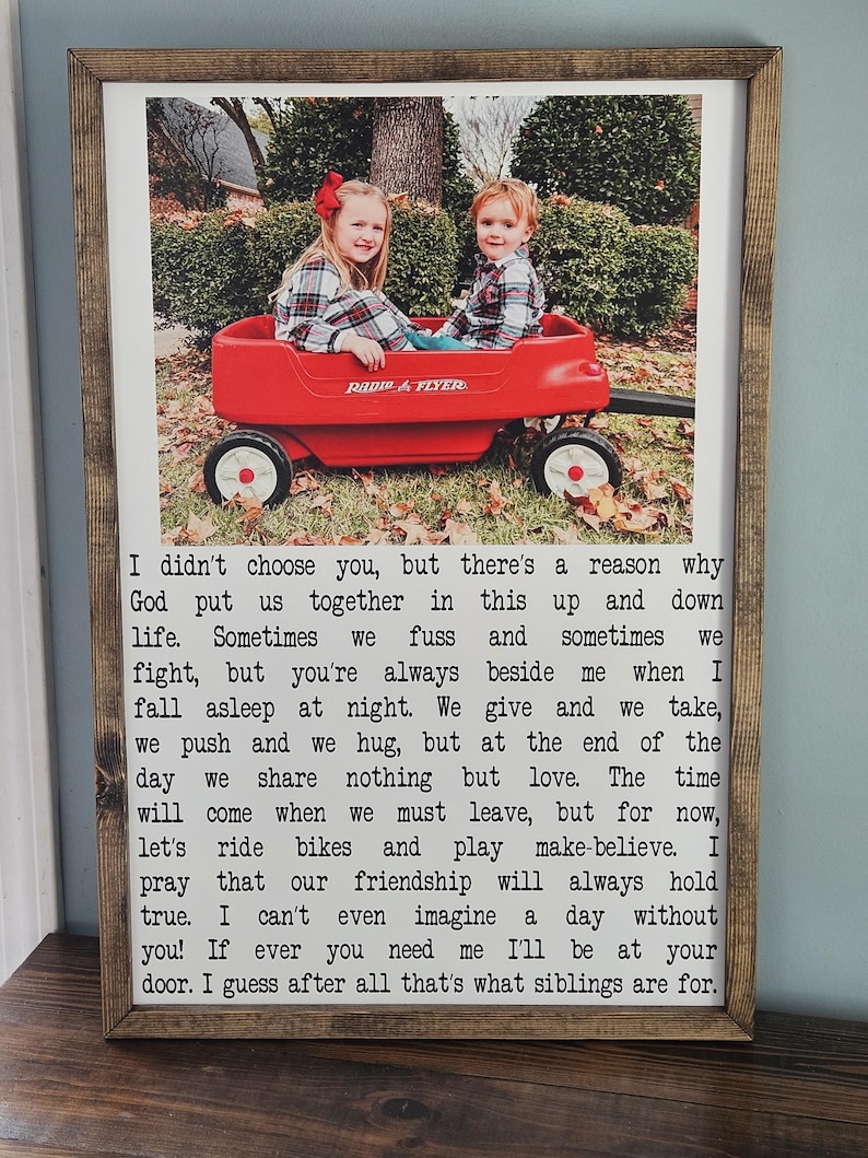 Sibling Poem Sign, Siblings Poem, Shared Room Decor, Kids, Kids Wall ...