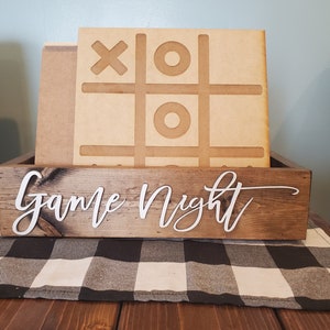 3D Game Night Box Game Storage Box Gift Box Family Night | Etsy