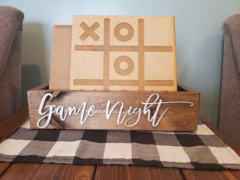 3D Game Night Box Game Storage Box Gift Box Family Night - Etsy